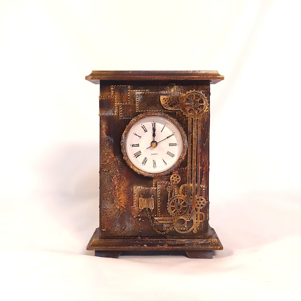 Steampunk Desk Clock - Etsy