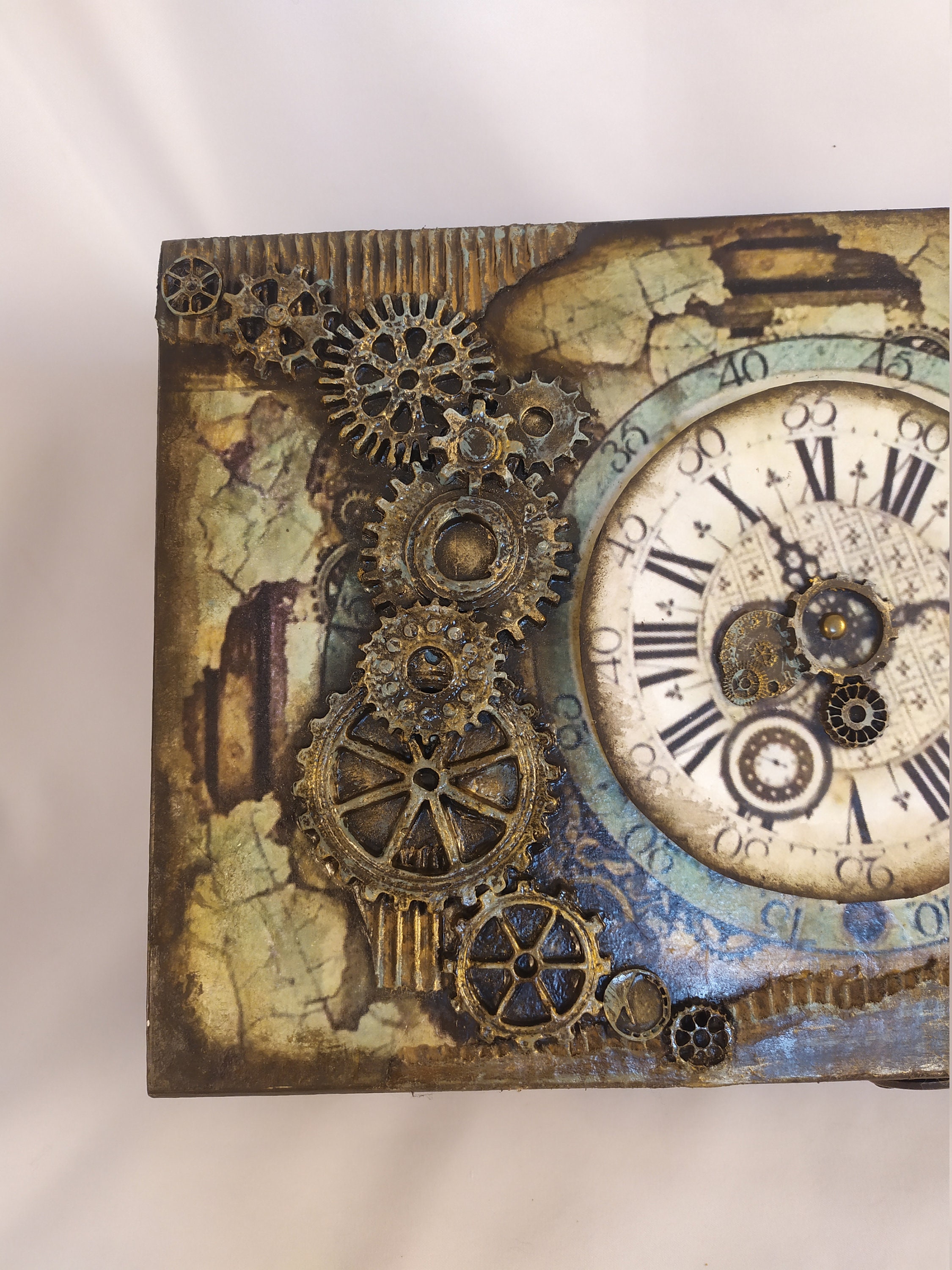 Steampunk Watch Box/men's Gift/mixed Media Art/anniversary - Etsy