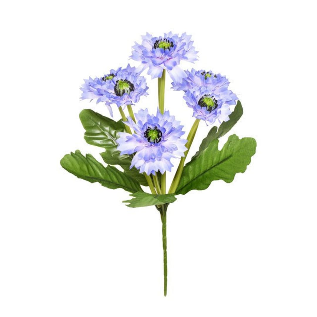 Artificial Cornflower Bouquet 7 Heads 36cm /14 Inches Light Blue - Etsy