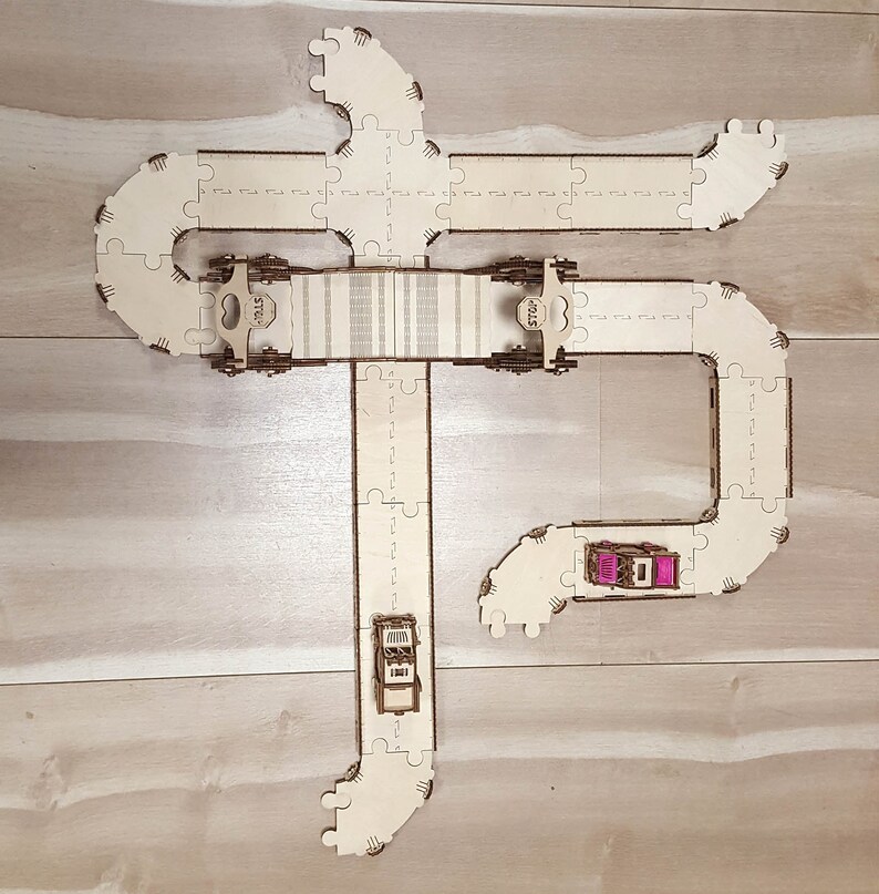 Vector drawing for Road and Bridge kit. CorelDraw and dxf | Etsy