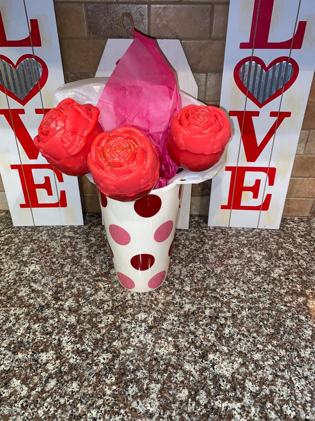 Rose Candy Apple - Etsy