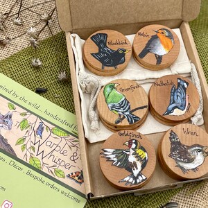 Wild Garden Birds Wooden Memory Game, British Birds Matching Pairs ...