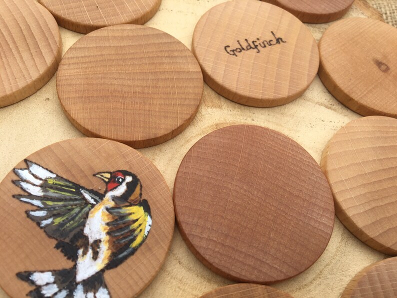 Wild Garden Birds Wooden Memory Game British Birds Matching - Etsy