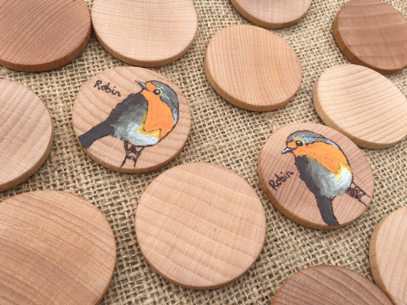 Wild Garden Birds Wooden Memory Game British Birds Matching - Etsy