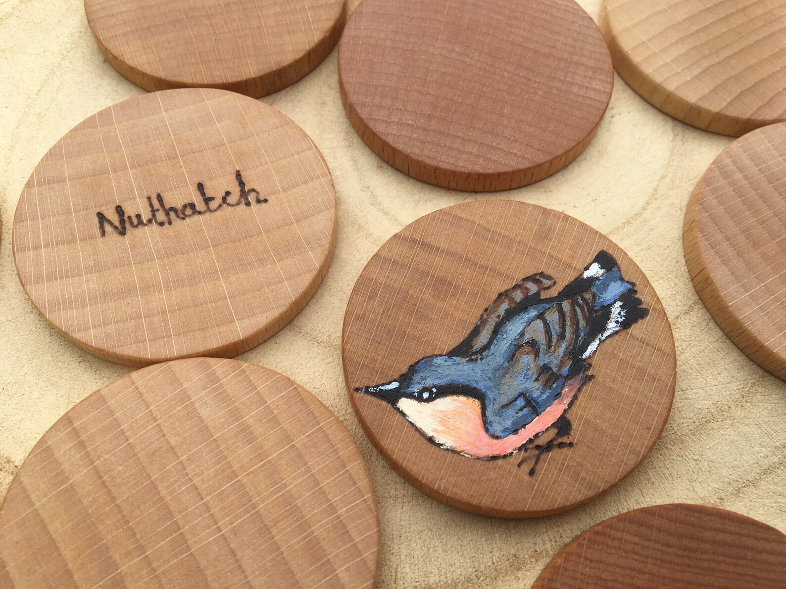 Wild Garden Birds Wooden Memory Game British Birds Matching - Etsy