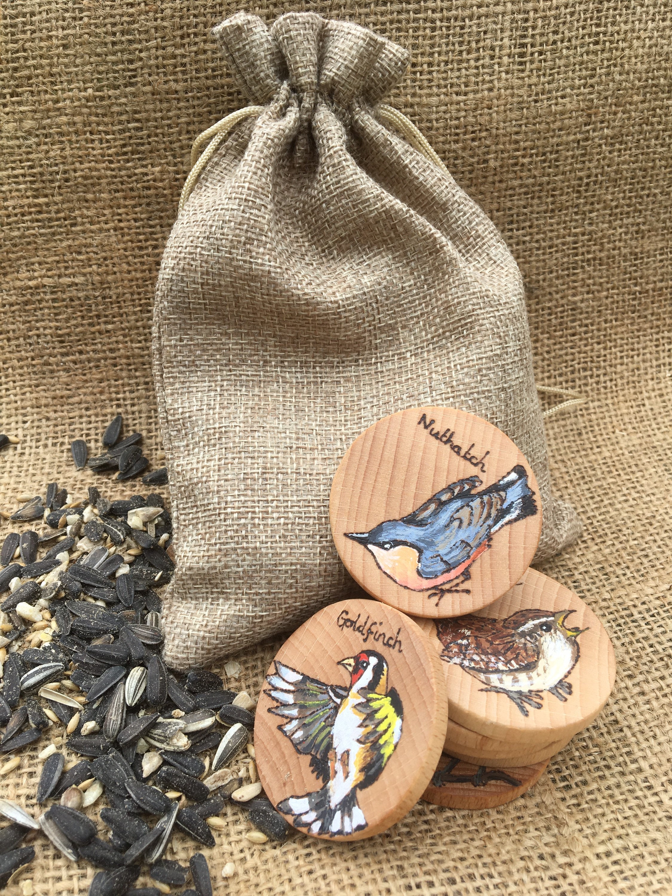 Wild Garden Birds Wooden Memory Game British Birds Matching - Etsy