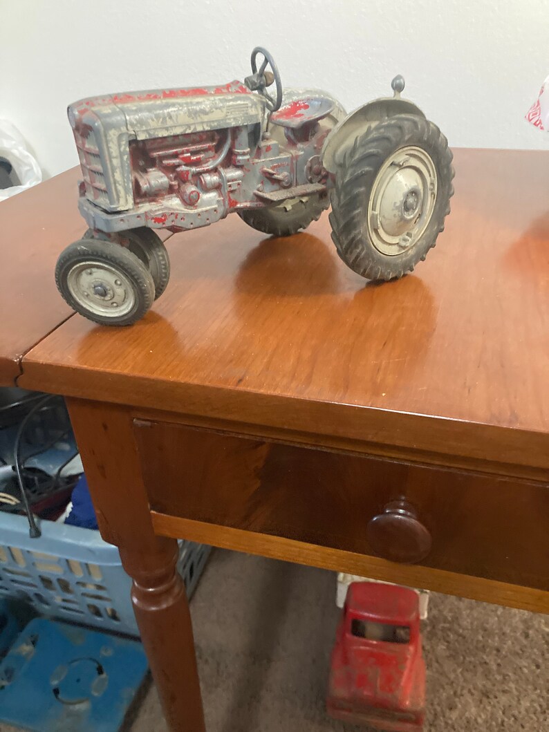 Red and Grey Tractor - Etsy