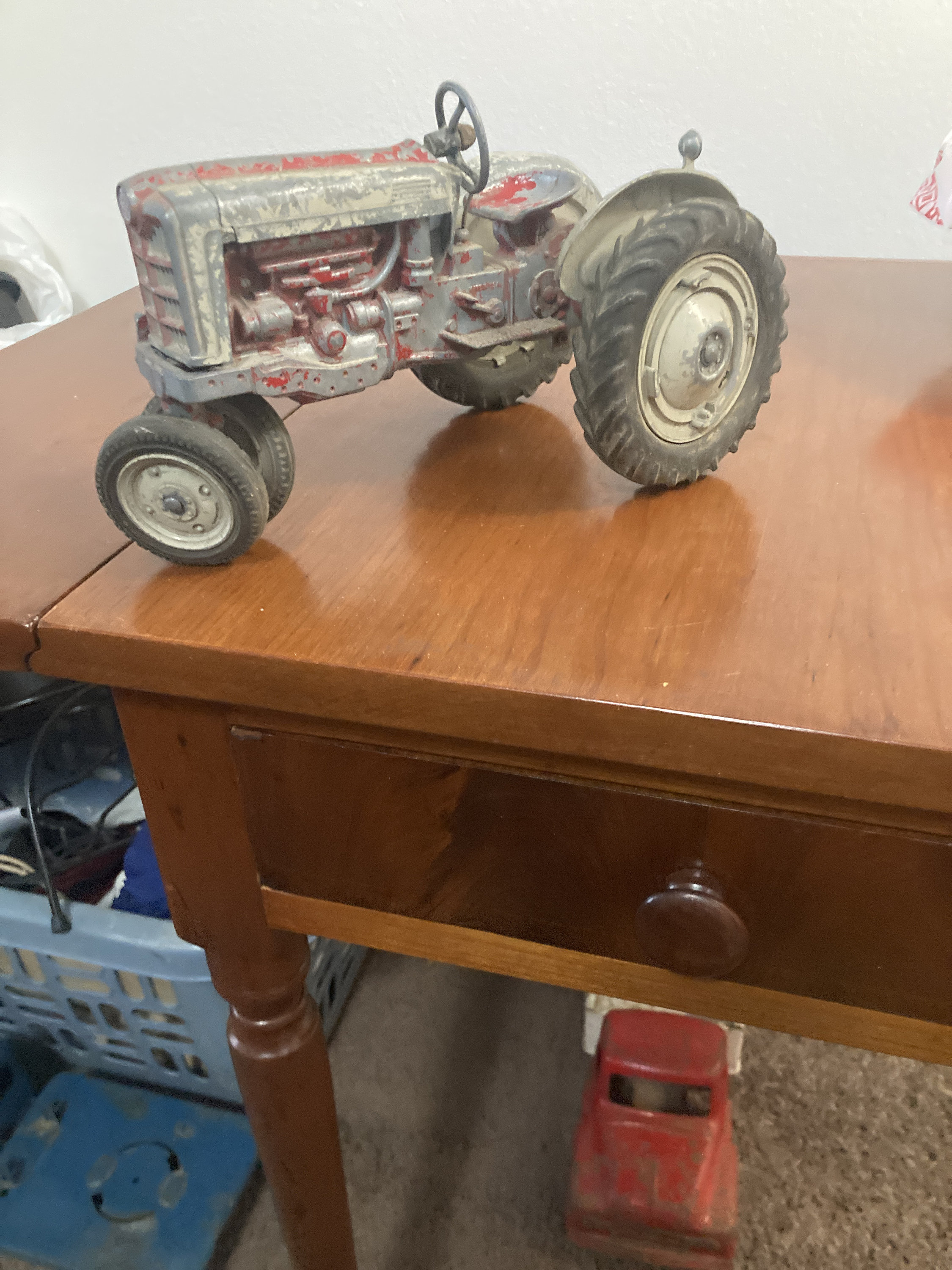 Red and Grey Tractor - Etsy