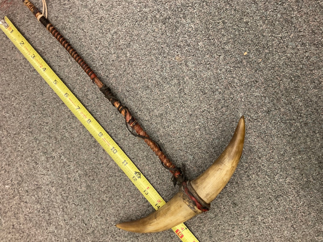 1890s Buffalo Horn Ghost Dance Rattle Beautiful - Etsy