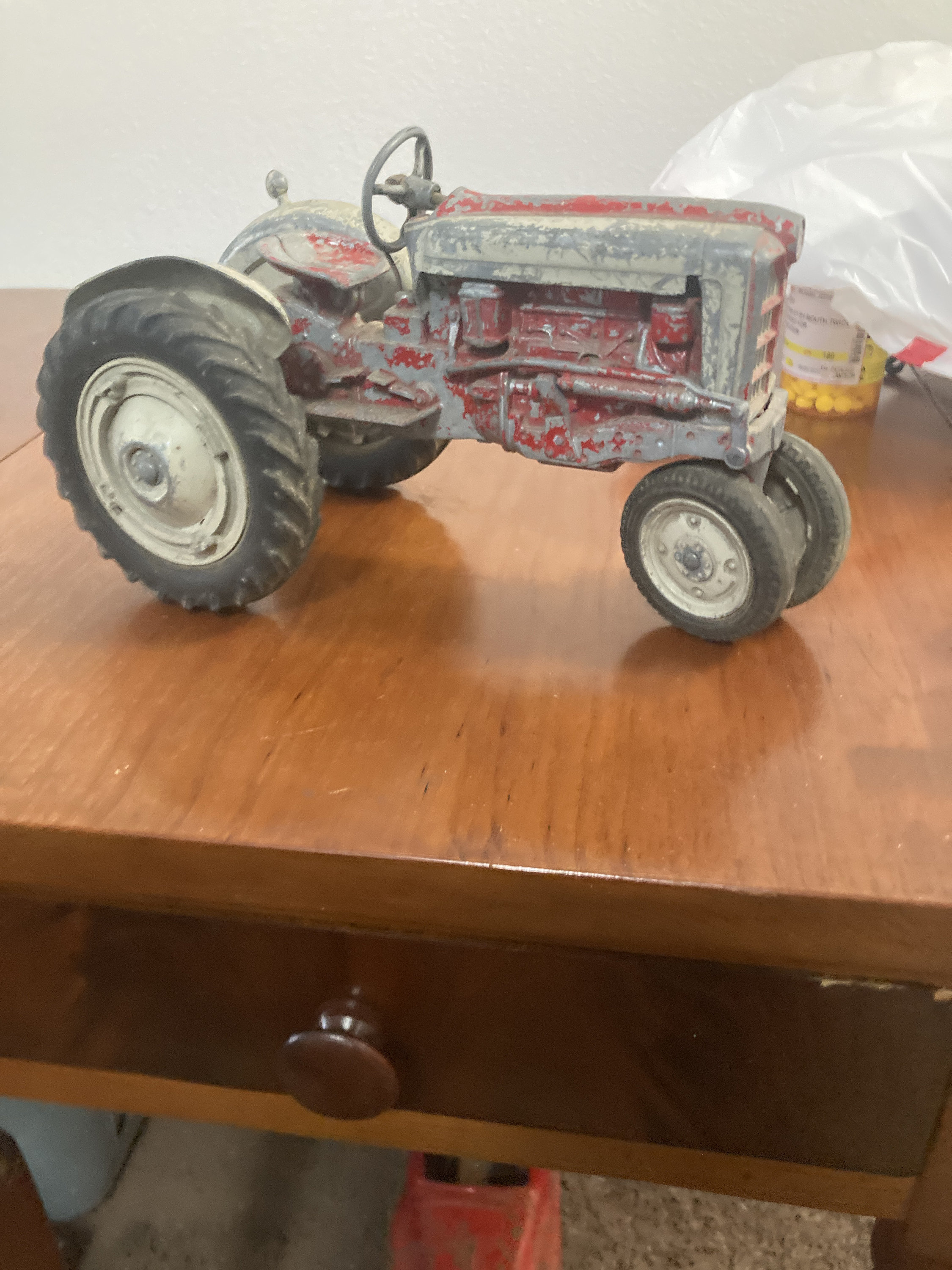 Red and Grey Tractor - Etsy
