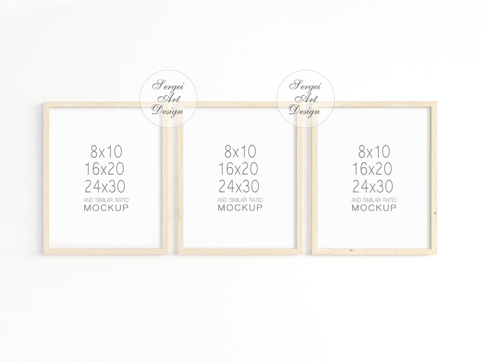 Digital Set of 3 Frames Mock Up Multiple Frame Mockup 8x10 | Etsy