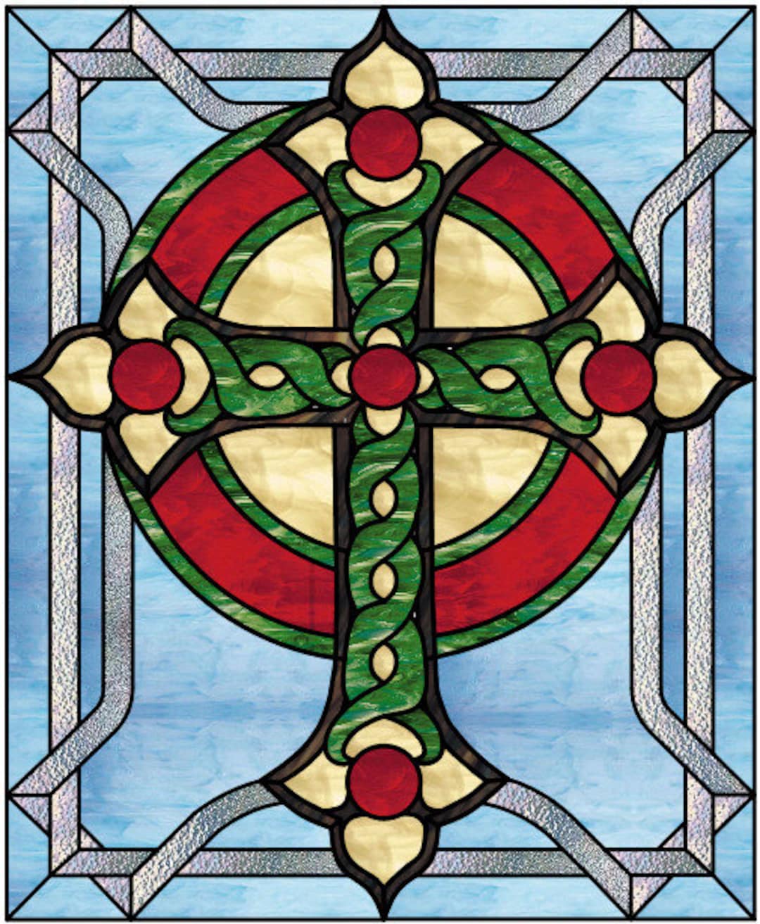 Celtic Cross Stained Glass Patterns