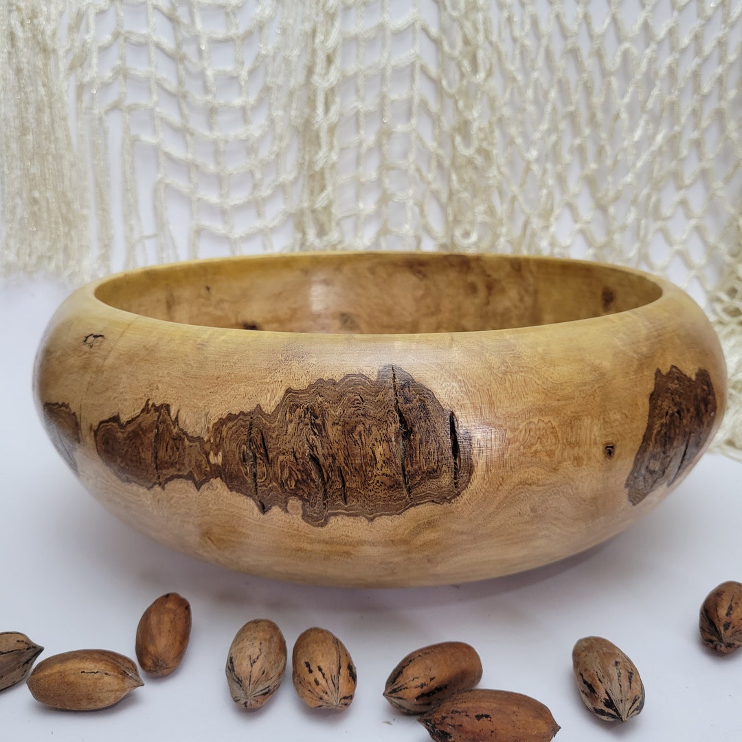 Artistic Huge Live Edge Fruits Bowl From Indian Rosewood. Gift for ...