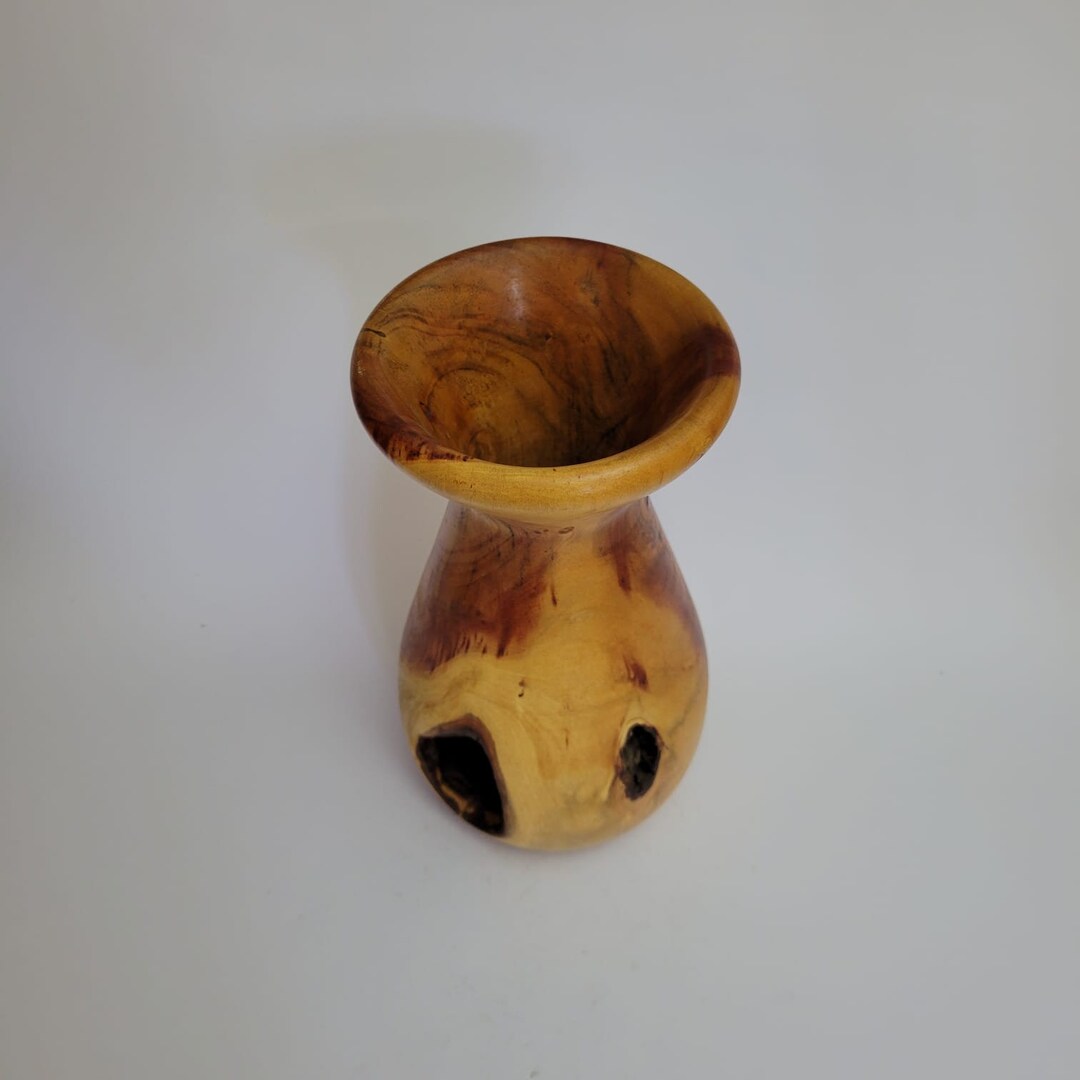 Handmade Ancient Carob Deep Bowl: Unique Wood Art for Table Decor and ...