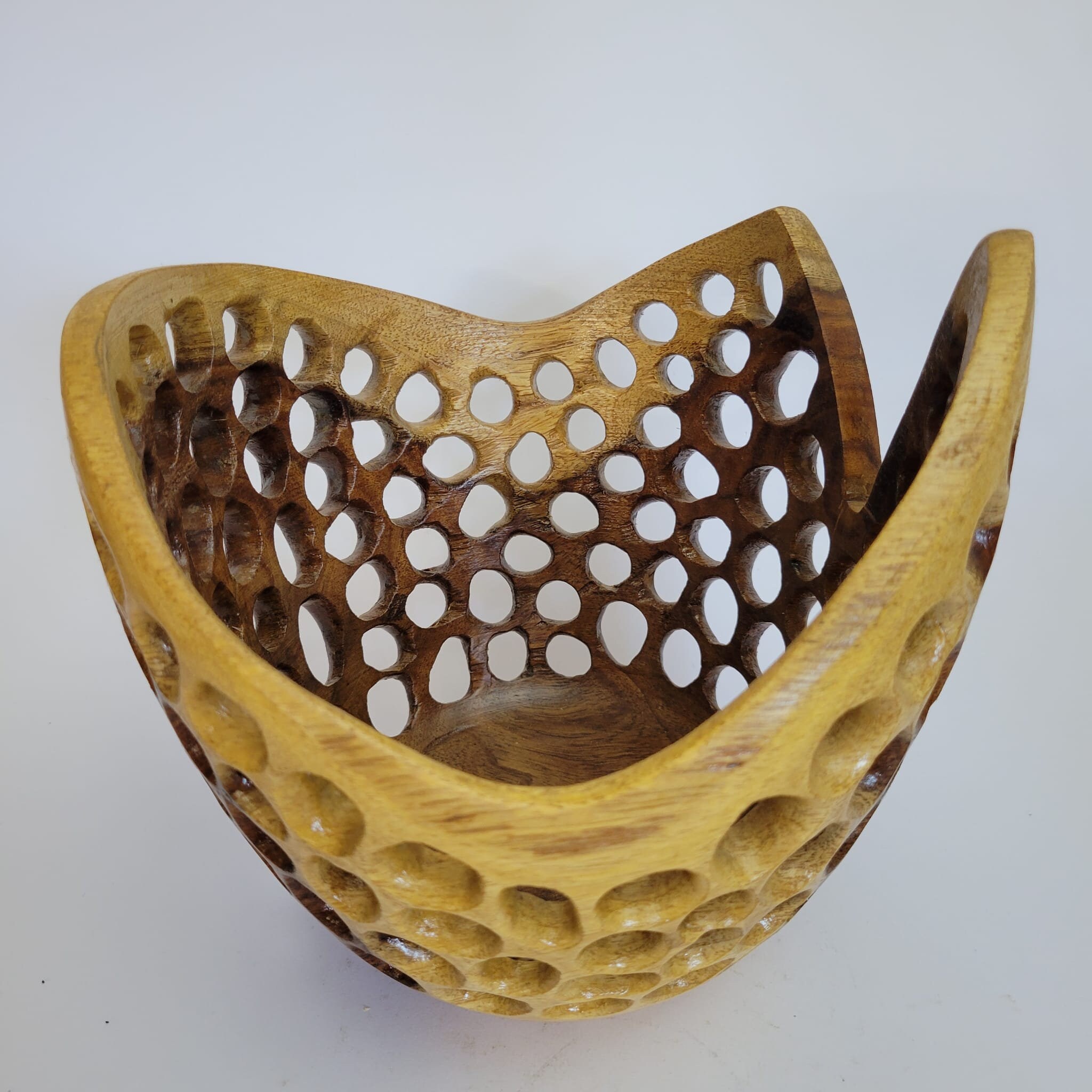 A Huge and Very Impressive Bowl Like a Basket Made of Indian - Etsy
