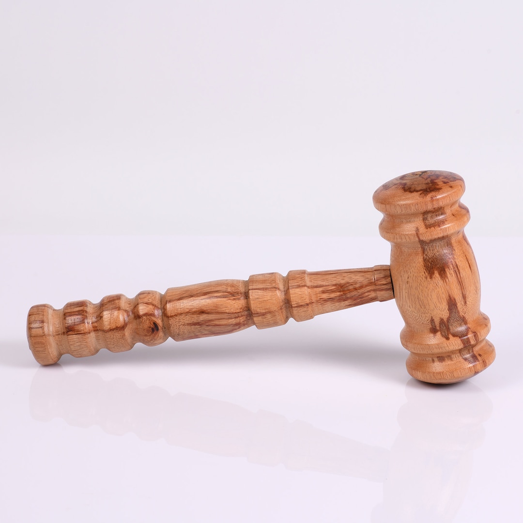 Handmade Wooden Gavel With Base - Unique Gift for Lawyers, Judges, and ...