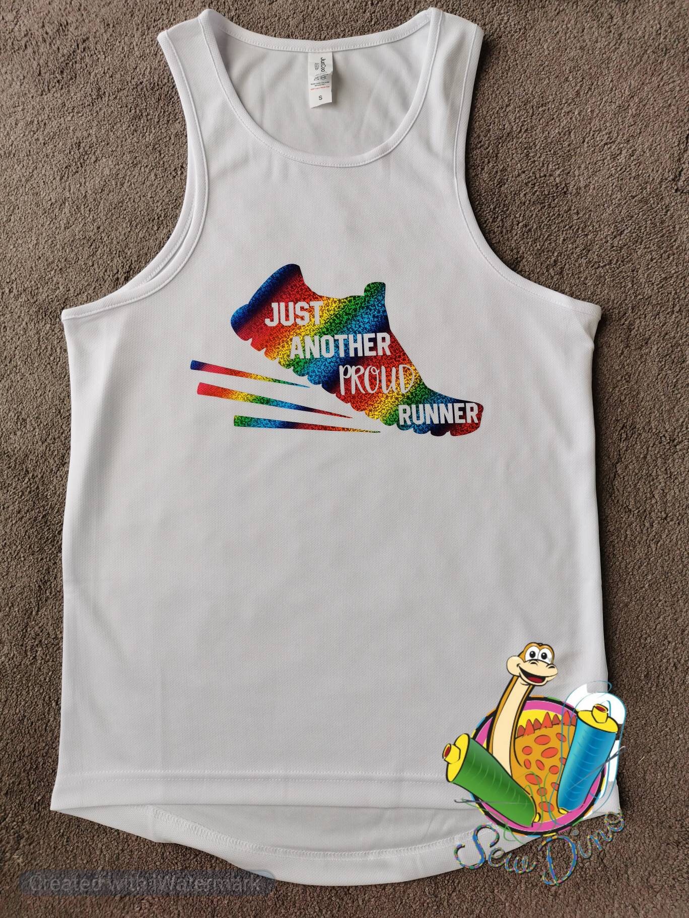 Proud Rainbow Running T-shirt. Customise Colours to Suit Your Taste ...