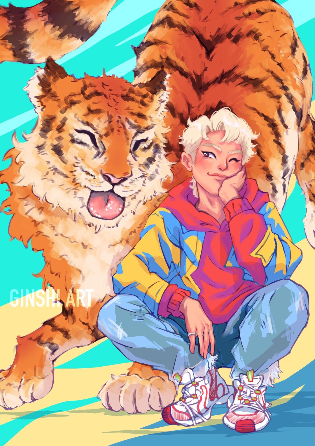 SVT | Hoshi Tiger Fanart Print - Etsy