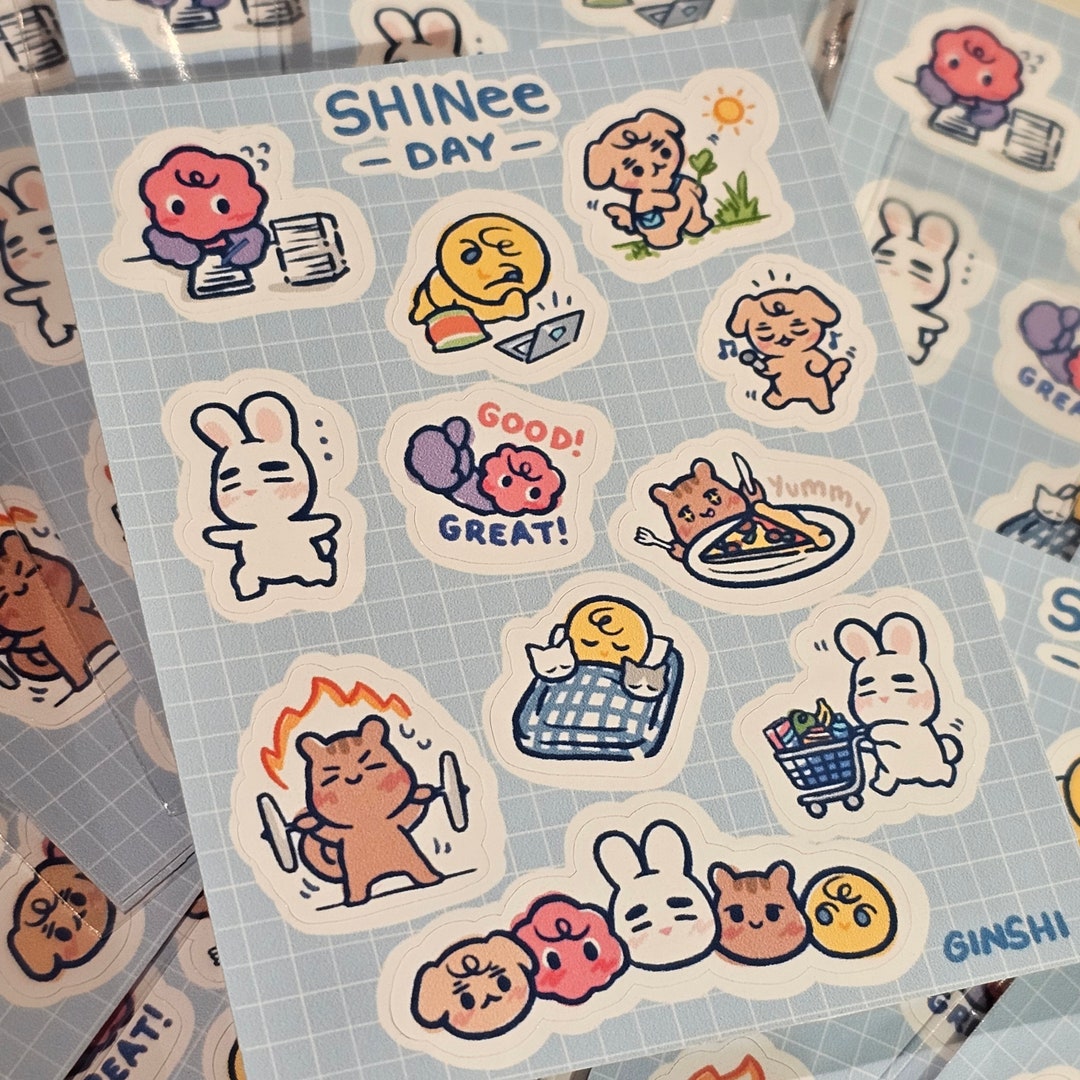 Shinee | Diary Sticker (2 Sheets) - Etsy