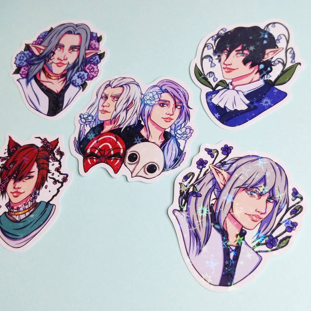 Final Fantasy XIV Holographic Stickers - Etsy
