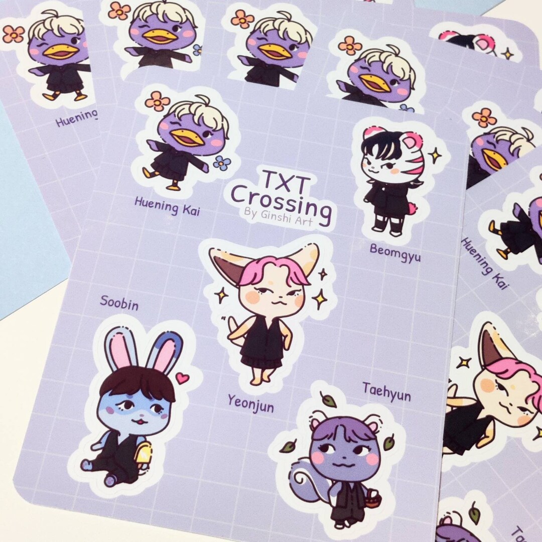 TXT Villager Sticker Sheet - Etsy