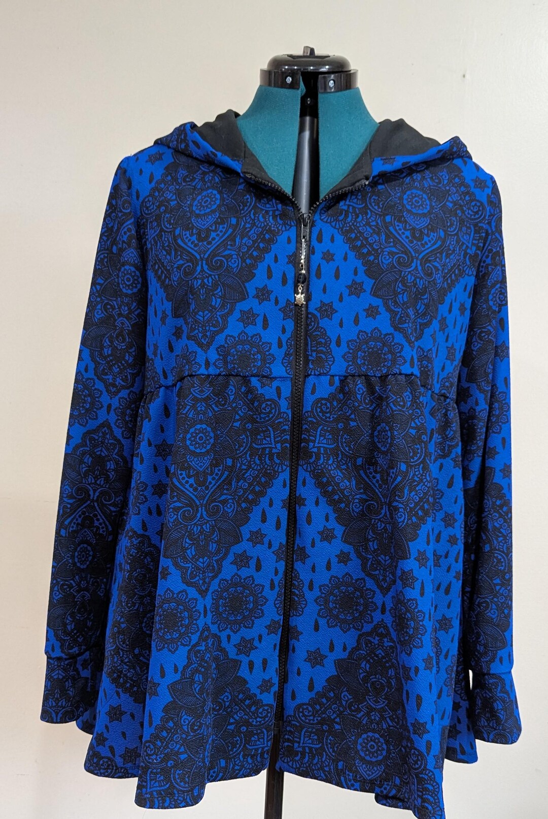 The "emmie" Swing Hoodie/jacket With Empire Waist and Kangaroo Pockets ...