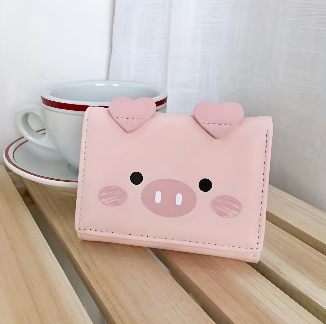 Cute Pig Wallet Animal Purse Unique Cute Pig Collectible Wallet Coin ...