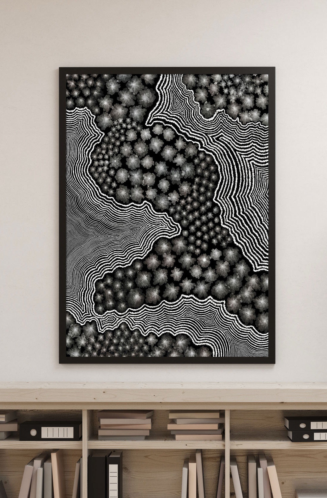 Abstract Lines Wall Art, Printable Art, Line Drawing Print, Black and ...