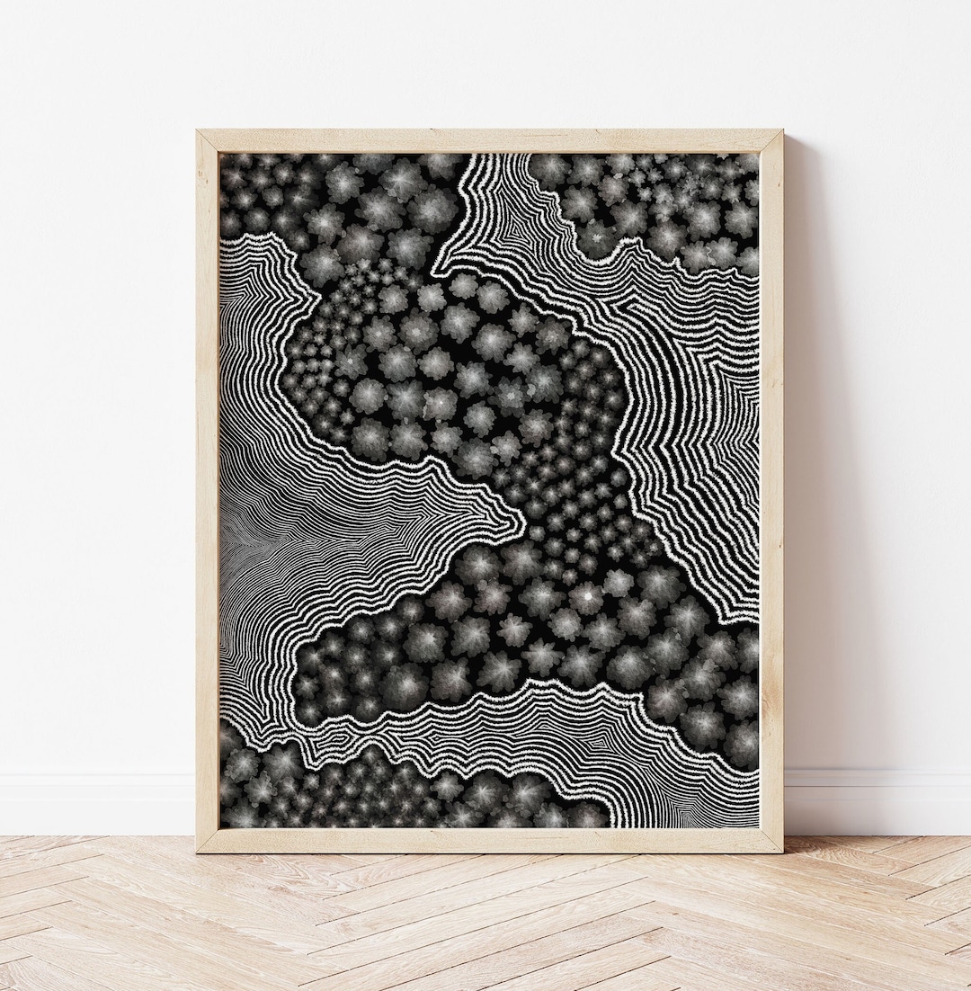 Abstract Lines Wall Art, Printable Art, Line Drawing Print, Black and ...