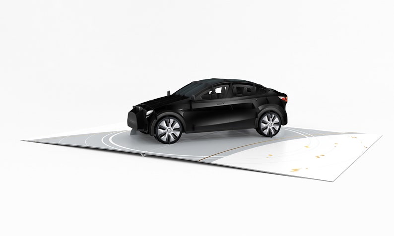 Tesla Model Y 3D Pop up Card - Congratulations Gift New Owners ...