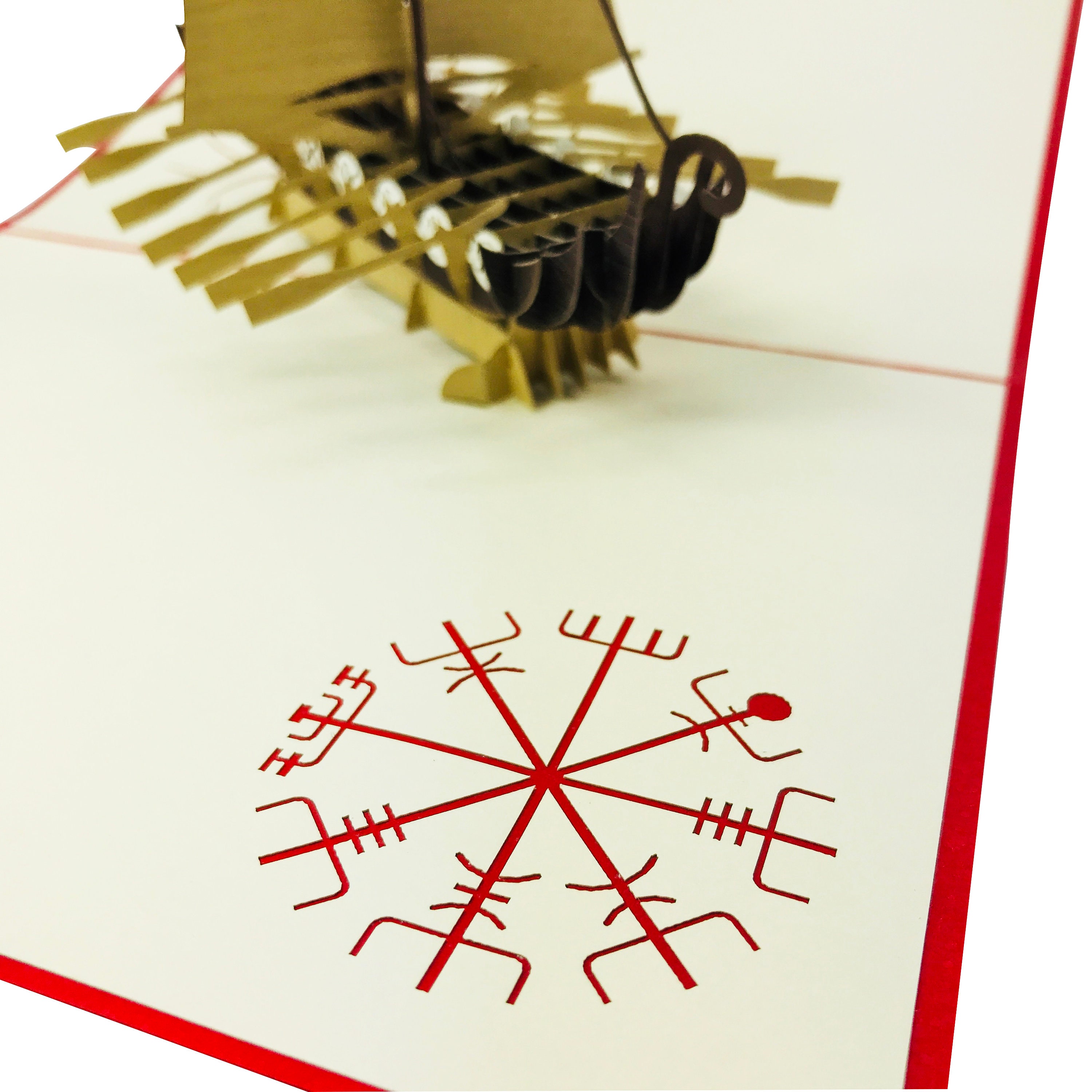 Viking Ship WOW 3D Greeting Pop up Card for All Occasions | Etsy