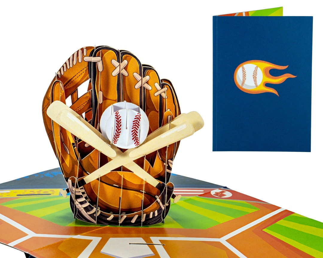 Baseball Pop up Card: 3D Greeting Card for Sports Fans - Etsy