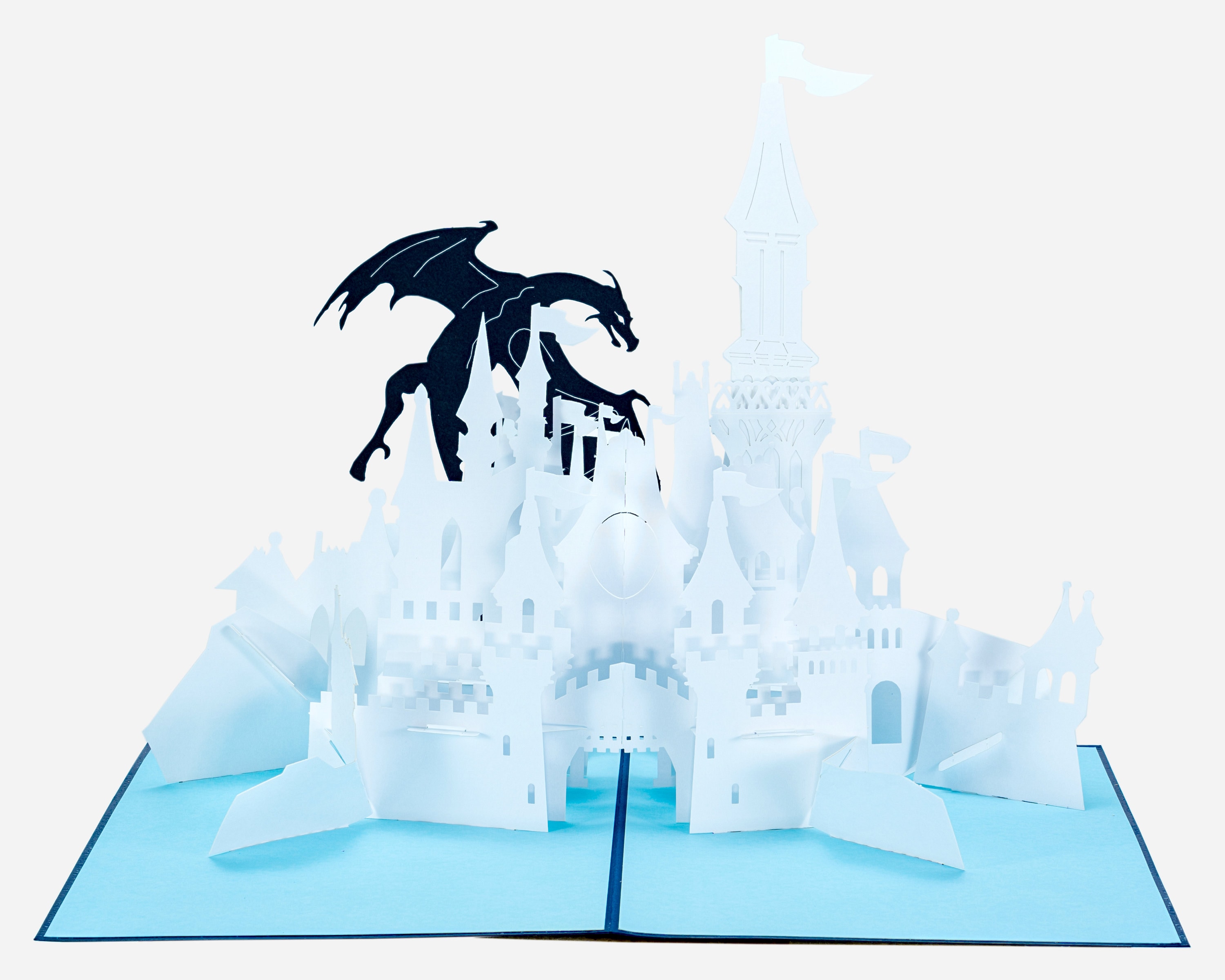 Dragon Castle WOW 3D Greeting Pop up Card for All Occasions - Etsy