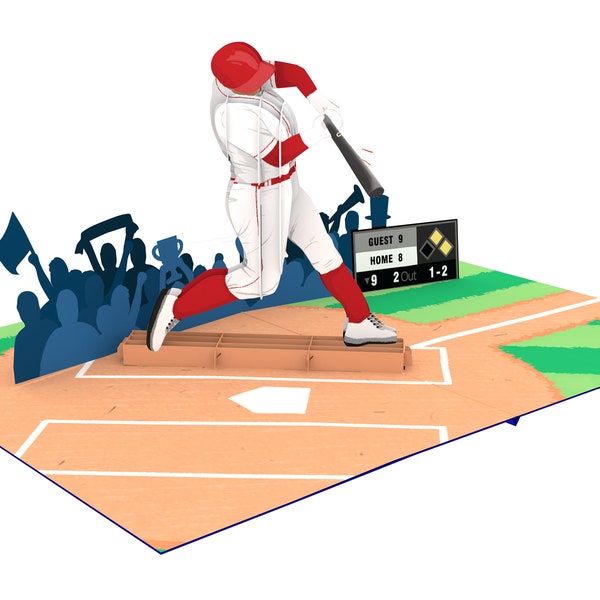 Baseball 3d Pop Up - Etsy