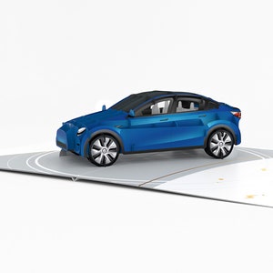 Tesla Model Y 3D Pop up Card - Congratulations Gift New Owners ...