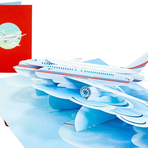 Plane Pop-up Card - Etsy