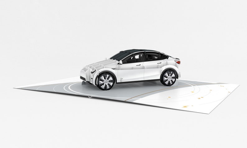 Tesla Model Y 3D Pop up Card Congratulations Gift New - Etsy
