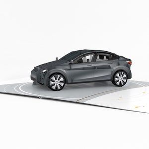 Tesla Model Y 3D Pop up Card - Congratulations Gift New Owners ...