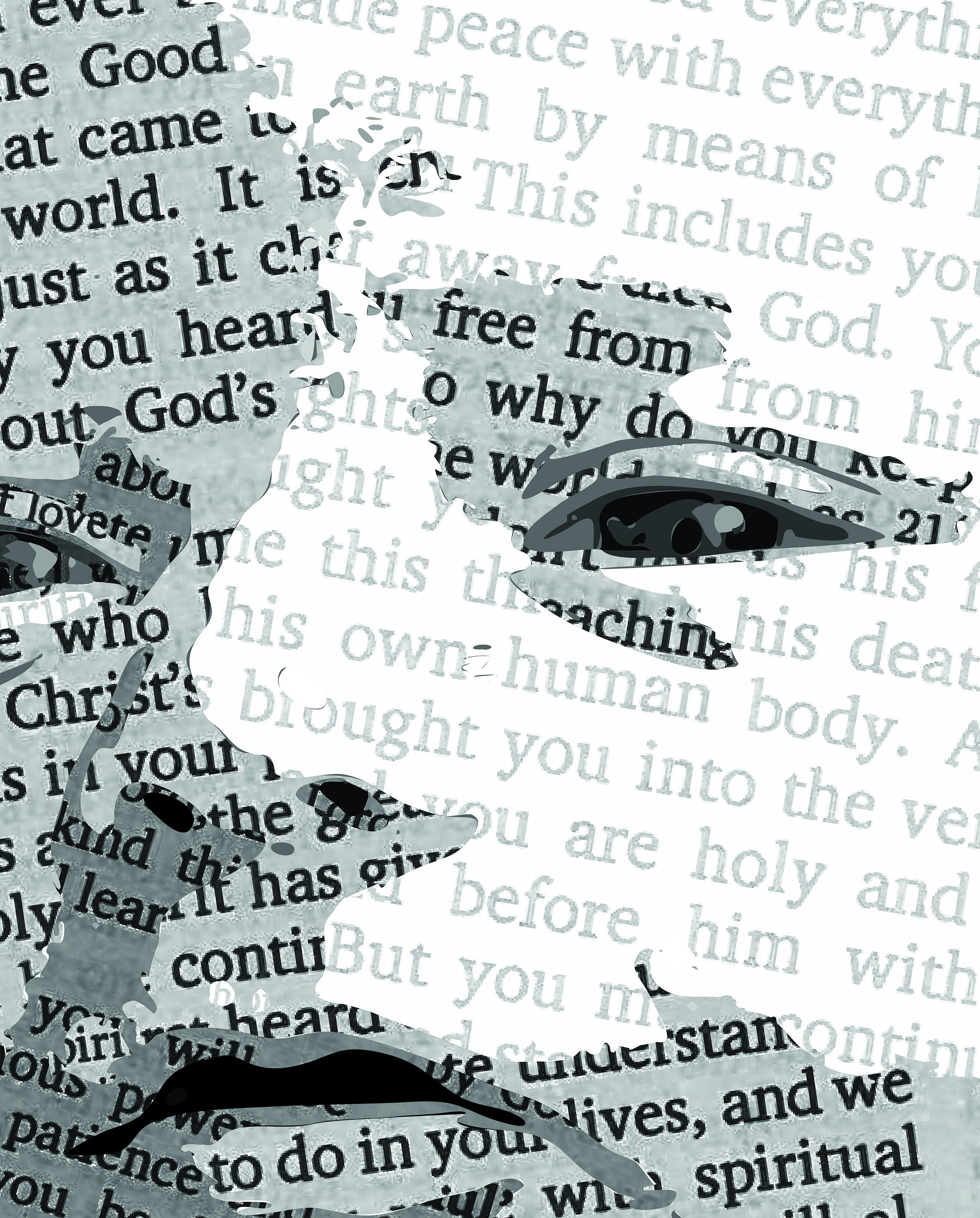 Custom Bible Word Portrait - Single (one Subject) - Etsy