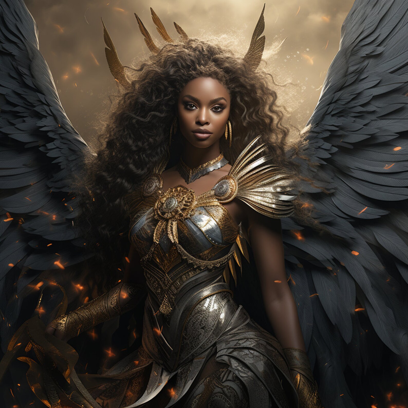 Black Angel Poster - Etsy