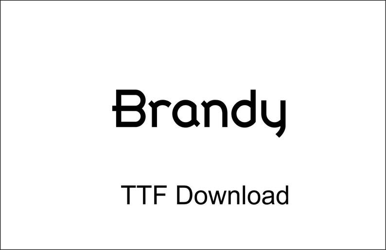 Brandy Digital Download Font TTF Font Cricut - Etsy