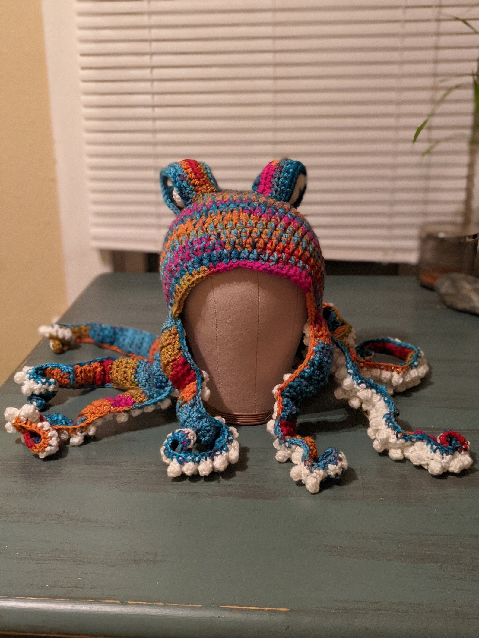 Octopus Hat Winter Hippie Style Hat Sea Creatures Winter - Etsy