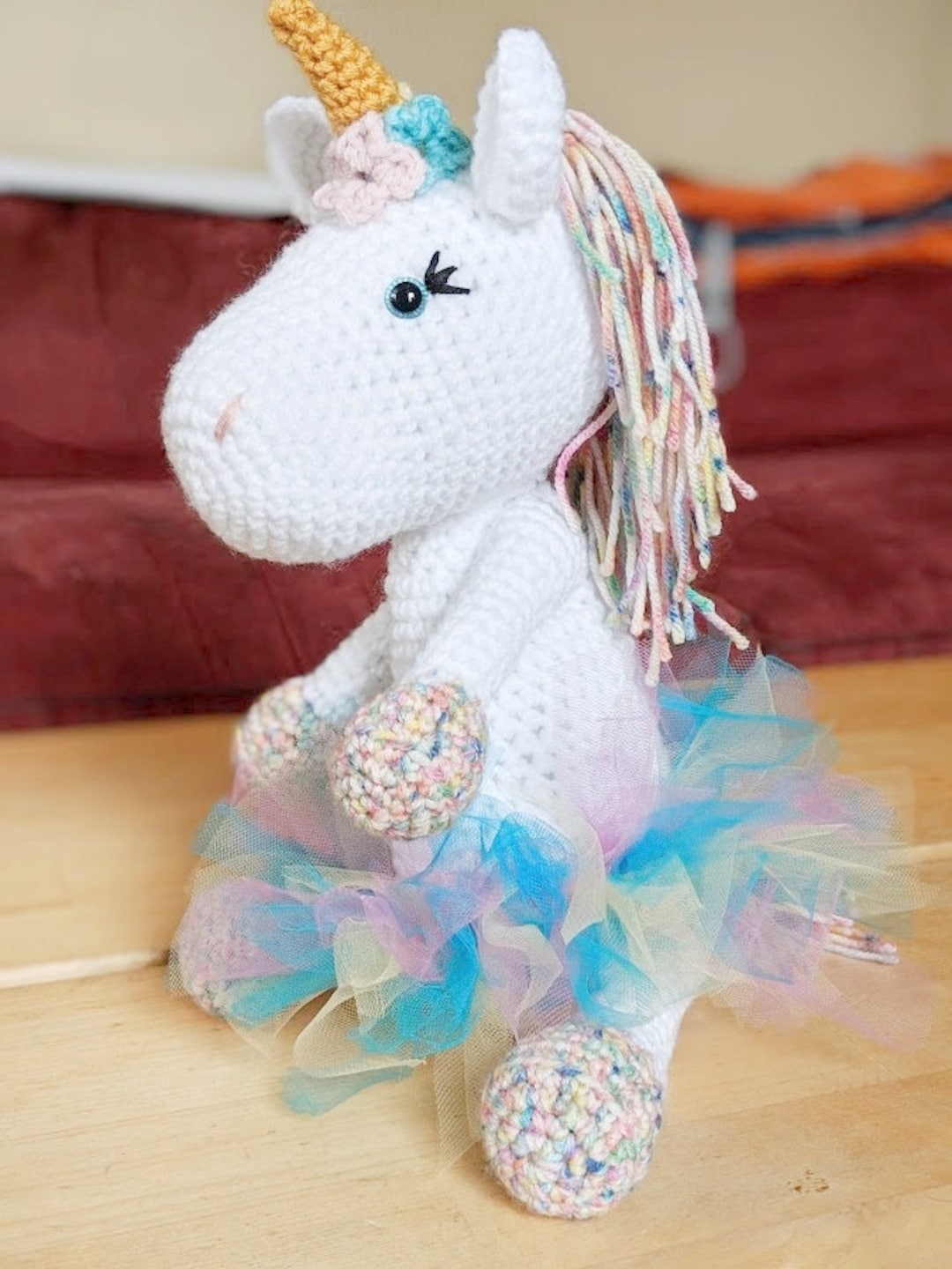Large Stuffed Unicorn With Tutu Girl's Stuffed Animal - Etsy