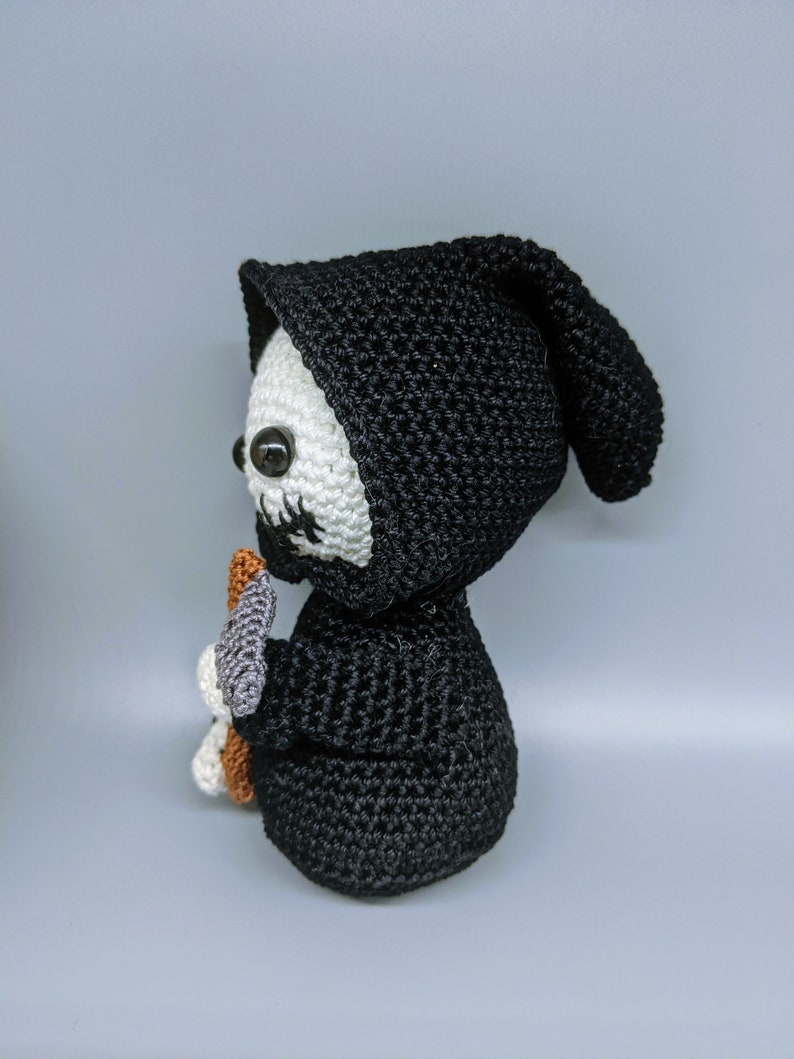 Grim Reaper Stuffed Toy, Cute Skeleton Doll, Plush Halloween Decoration ...