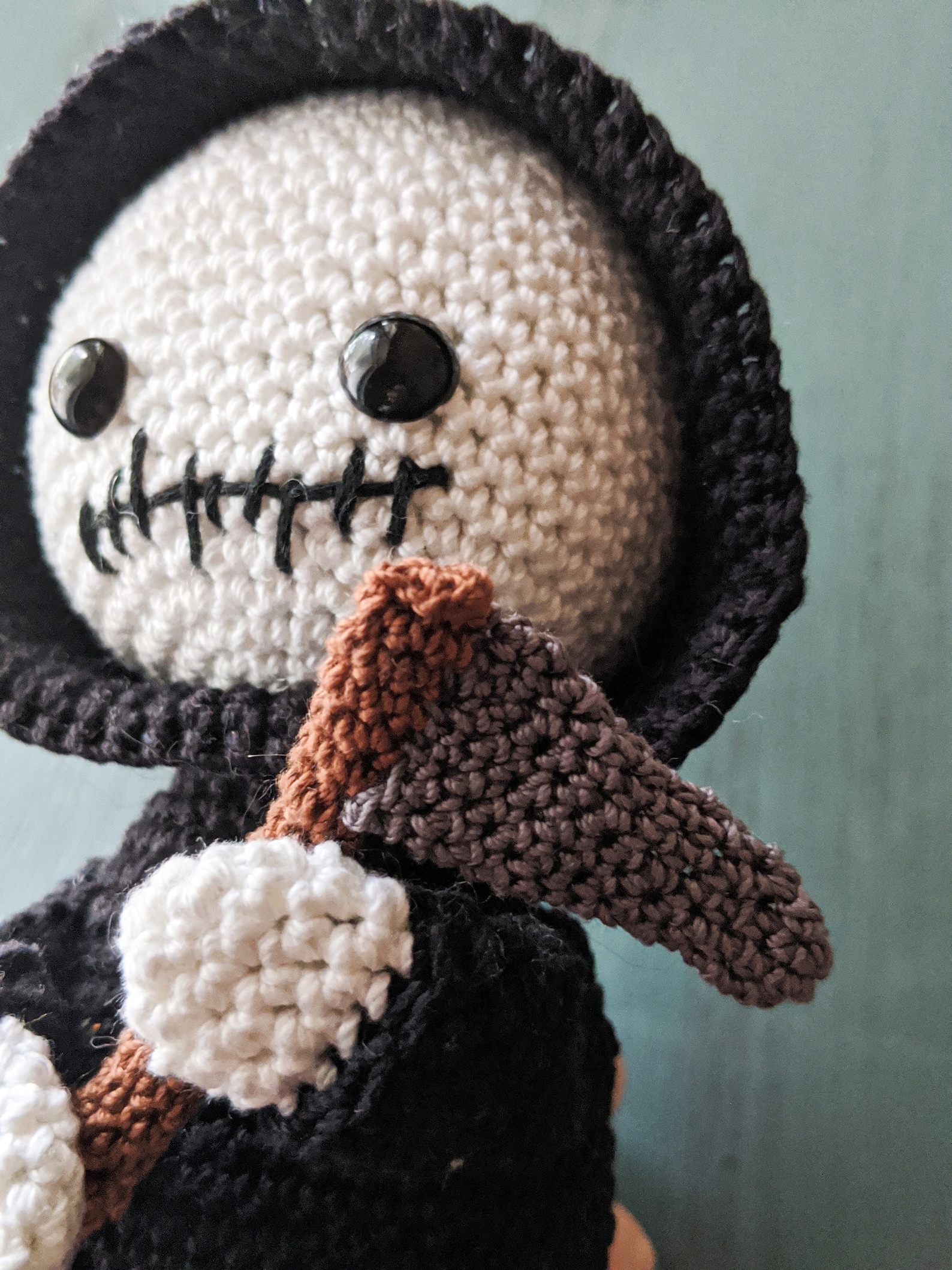 Grim Reaper Stuffed Toy, Cute Skeleton Doll, Plush Halloween Decoration ...