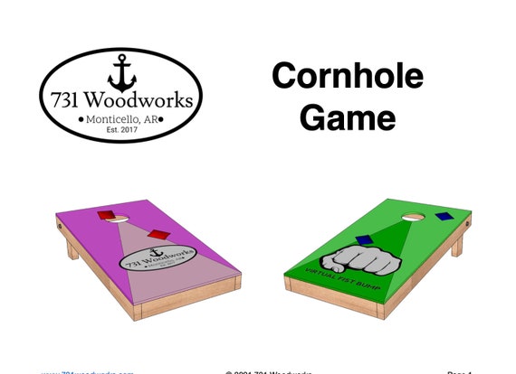 Corn Hole Game Plans
