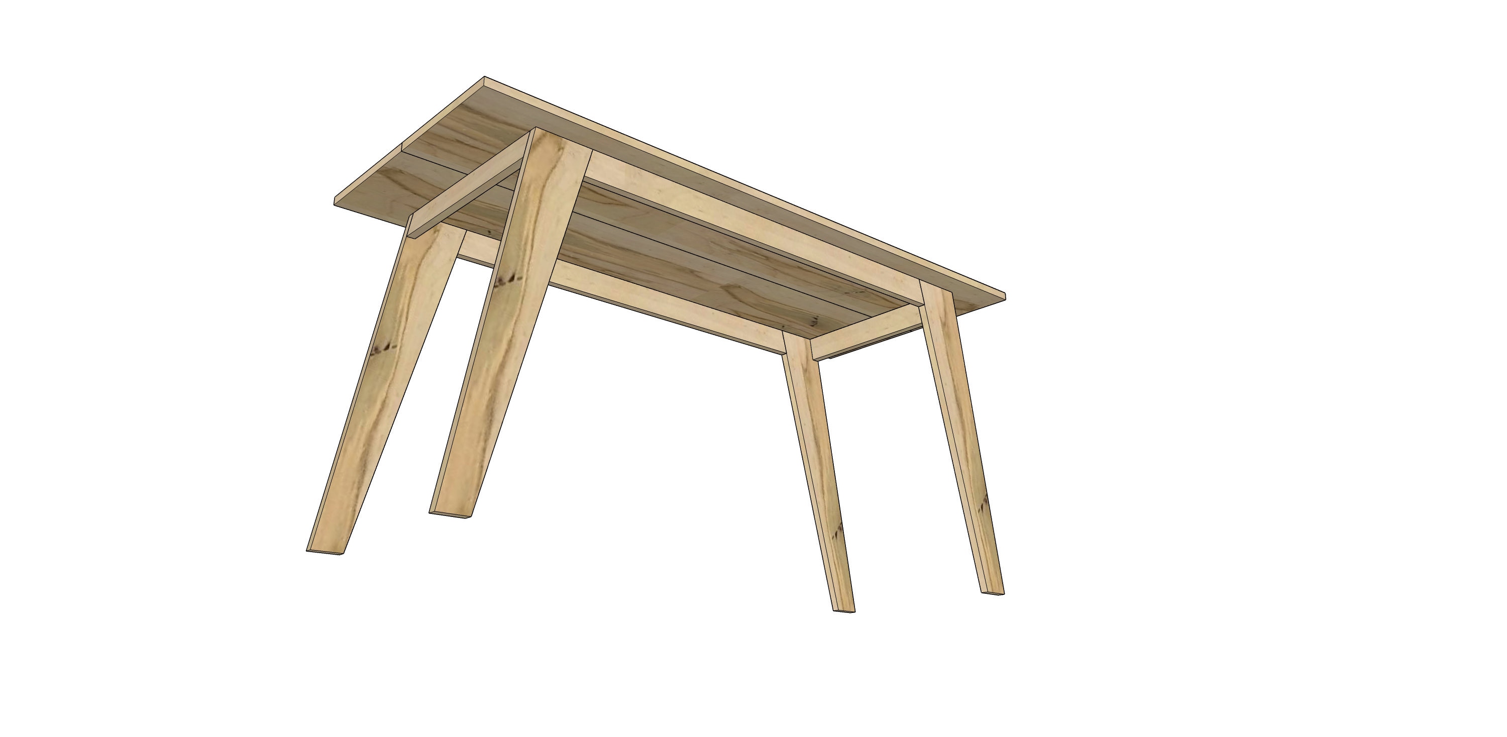 DIY Modern Desk Build Plan / Woodworking Plans / Digital Build - Etsy ...