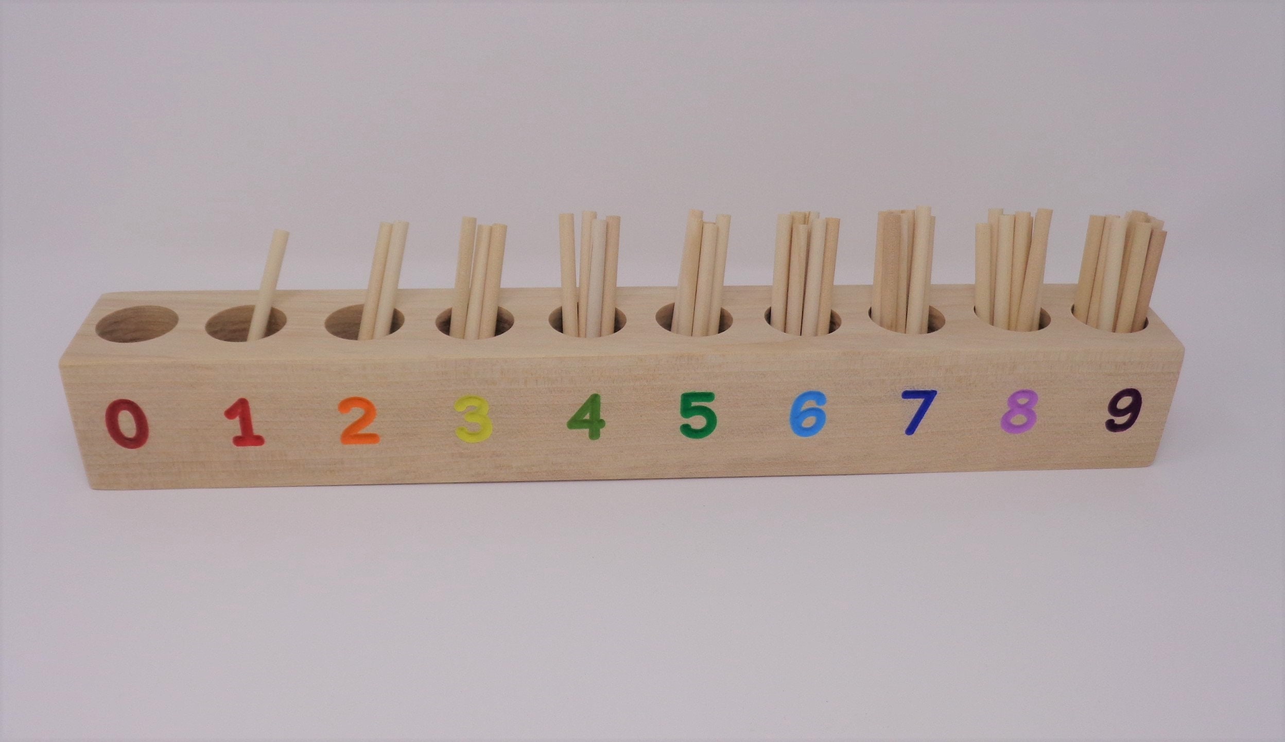 Little Monkeys Basic Spindle Counting Educative Toy - Etsy