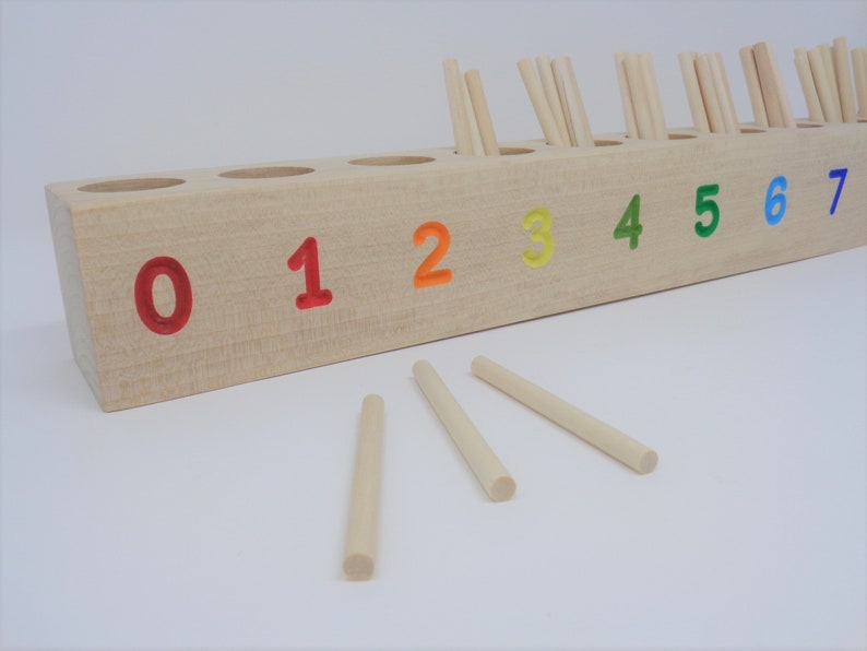 Little Monkeys Basic Spindle Counting Educative Toy - Etsy