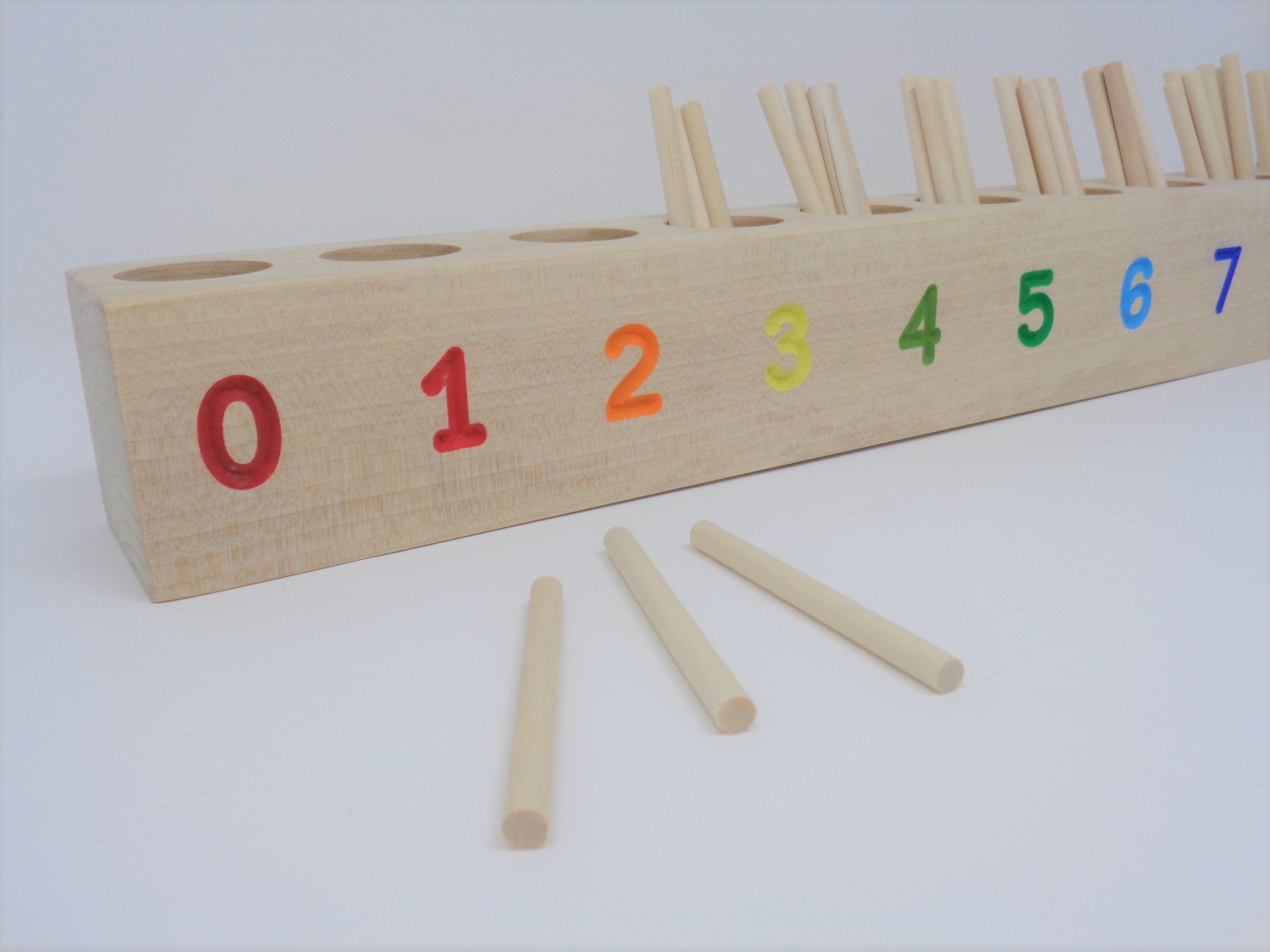 Little Monkeys Basic Spindle Counting Educative Toy - Etsy